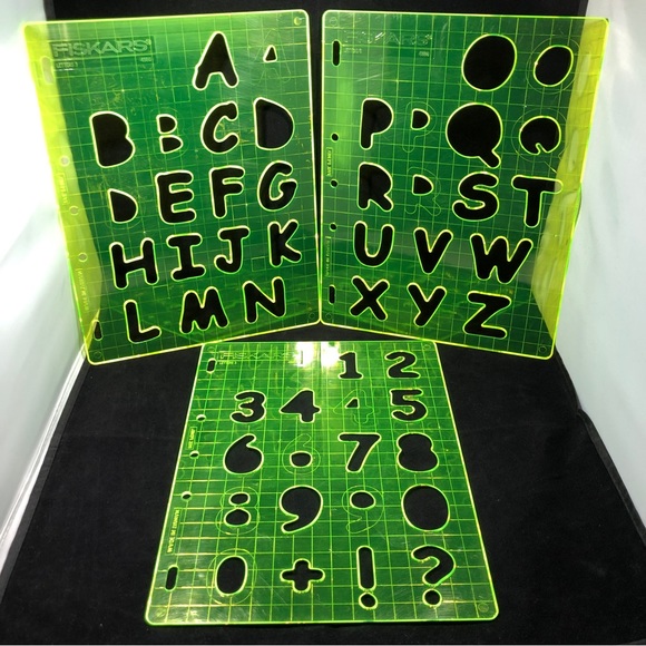 Fiskars | Office | Fiskars Alphabet Letters And Numbers Plastic ...